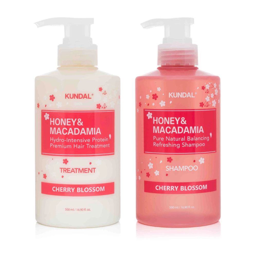 KUNDAL Honey & Macadamia Cherry Blossom - Spring Edition ( Shampoo + T ...